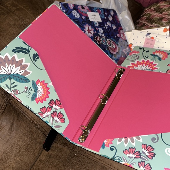 Vera Bradley | Office | Nwt Vera Bradley Hardcover 3 Ring Binder 75 W ...